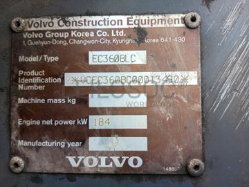 Escavadeira hidráulica Volvo EC360 BLC
